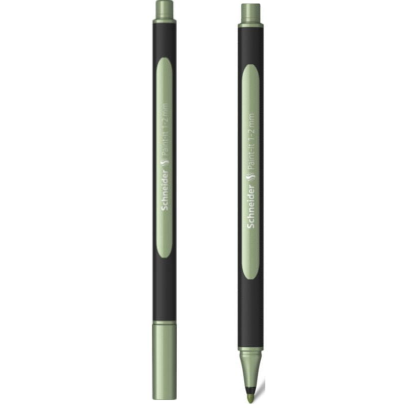 Marker Schneider paint-it 020 vopsea acrilica 1-2mm green metallic ...